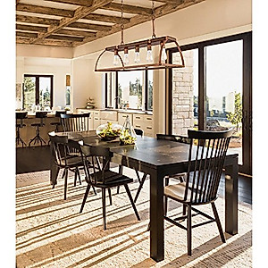 Westinghouse Lighting 6351600 Chandelier, Barnwood & Copper