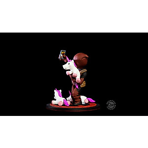 Quantum Mechanix Deadpool Unicorn Selfie Q-Fig Max Toons Figure, Multi-Colored
