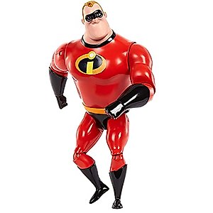 Mattel Pixar Mr. Incredible Figure True to Movie Scale Character Action Doll Highly Posable with Authentic Costumes for Storytelling, Collecting, The Incredibles Toys Kids Gift Ages 3 and Up