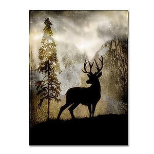 Mystic Deer by LightBoxJournal, 24x32-Inch Canvas Wall Art