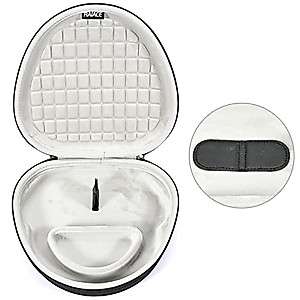 Hard Travel Carrying Case for Apple AirPods Max Headphone and It's Accessories, Protective Storage Bag - Black (Grey Lining)