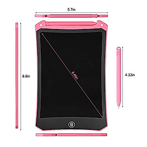 LCD Writing Tablet for Kids Doodle Board with Bag, Electronic Sketch Drawing Tablet Drawing Pad Activity Games Drawing Board, LEYAOYAO Toddler Travel Learning Toy - Gift for 3-6 Years Old Girl Boy