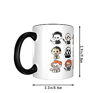 Yizbivs Horror Coffee Mug, Halloween Coffee Cup Classic Funny Mug 11oz