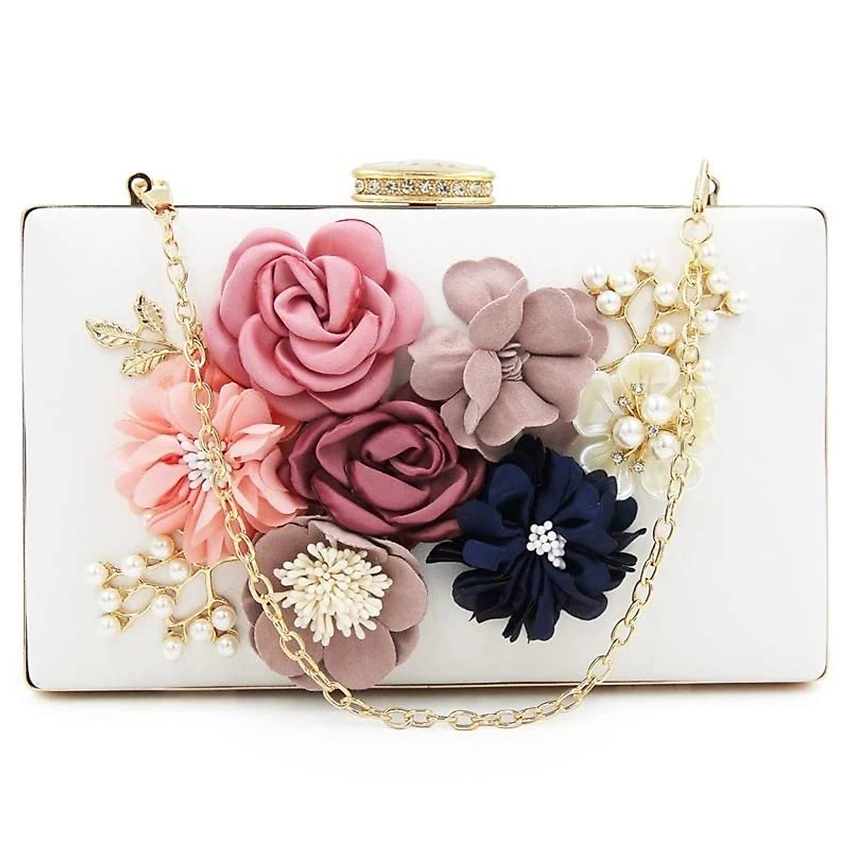 ZLXDP Women Clutch Bag Floral Party Purse Wedding Evening Handbags