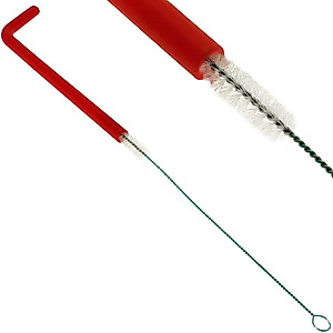 iGadgitz Home Reusable 100% Food Grade BPA Free Soft Silicone Travel Drinking Straws with Metal Cleaning Brush – Set of 6 (Red, Orange, Yellow, Pink, Green, Blue)