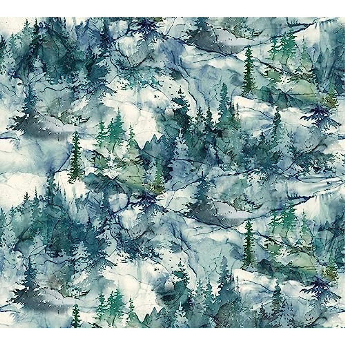 Northern Peaks Dense Forest DP25168 48 Cotton Fabric by Northcott BTY