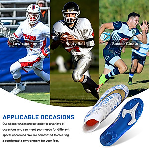 Soccer Cleats Mens Women Football Shoes Tacos de Futbol para Hombre Outdoor Tacos de Futbol High Top Cleats Turf Soccer Shoes Men Futsal Shoes Zapatos Futbol Hombre Professional Spikes AG/FG