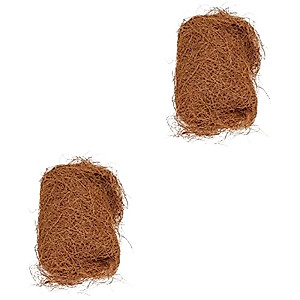 YARNOW 2pcs Natural Fiber for Bird Nest Loose Bedding Substrate for Birds Nest Cages Nesting Material for Budgie Hummingbird Parakeet
