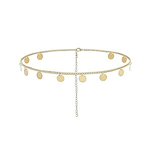 Campsis Head Chain Gold Headpiece Festival Hair Accessories Jewelry for Women