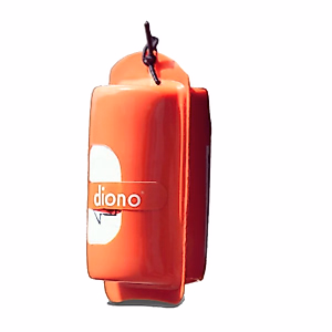 Diono Bag-It Small Portable Trash Bag Dispenser, Perfect For Soiled Baby Diapers, Pocket Sized On The Go Refillable Bag Dispenser, Red