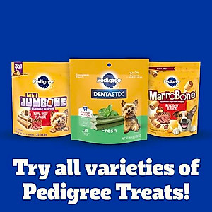 Pedigree Dentastix Toy & Small Breed, Original, Beef Flavor & Fresh Variety Pack, 2.36 lb. Pack