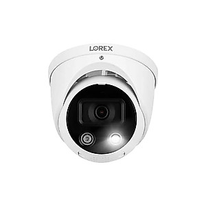 Lorex N4K3SD-168WD-2 Lorex Fusion 4K 16-Channel 3TB Wired NVR System with 8 E893DD Smart Deterrence Dome Security Cameras