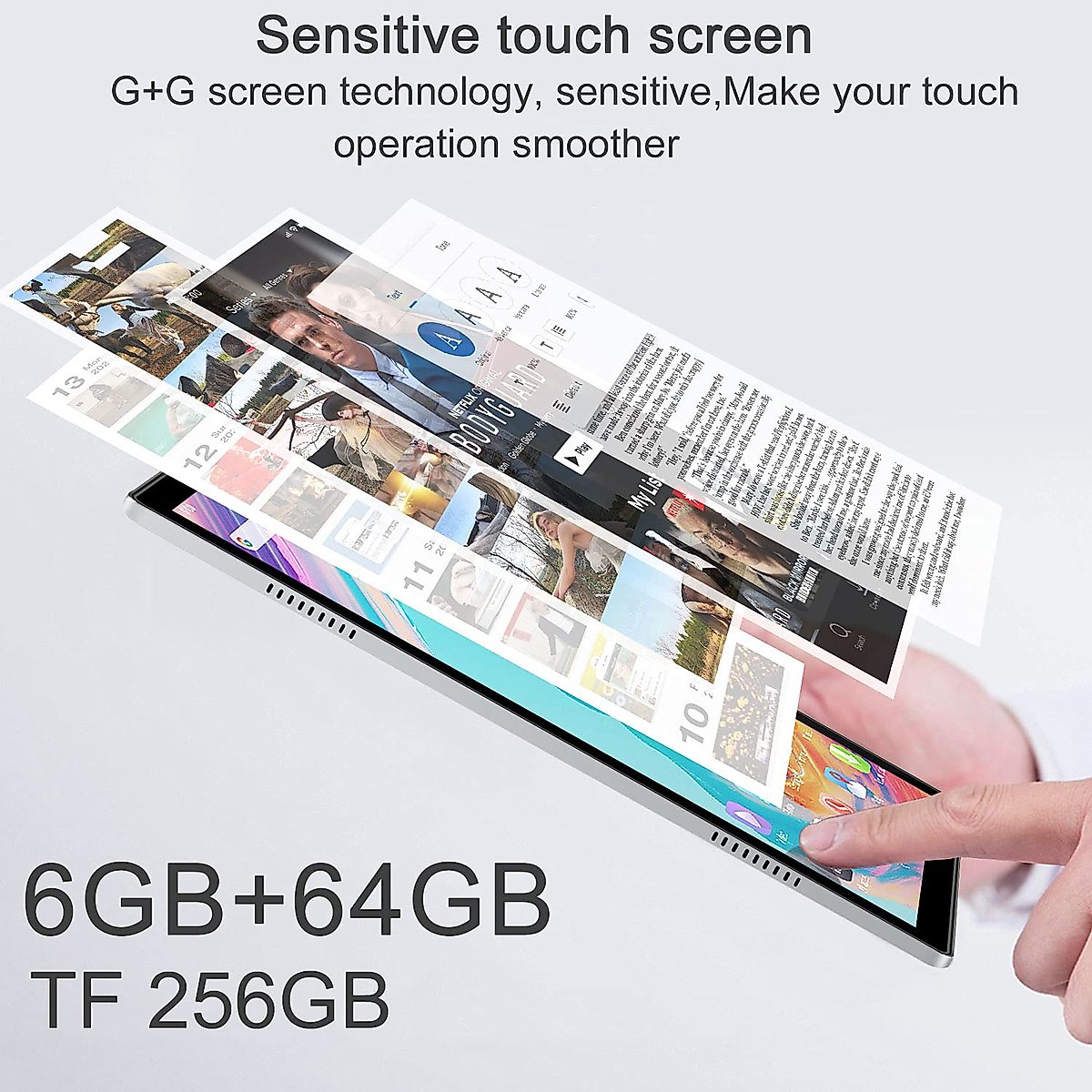 AOYODKG A8 Tablet, 10 Inch, 6.0 GB Memory Storage Capacity, Android 10, 13MP Camera, 8-Core Processor, 6GB RAM, 5G Dual WiFi, 2 Card Slot, 1920x1200 IPS Screen, GPS