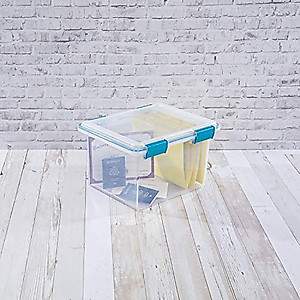 STERILITE 32Qt Clear Gasket Box 19334304 32Qt Clear Gasket Box (Pack of 4)