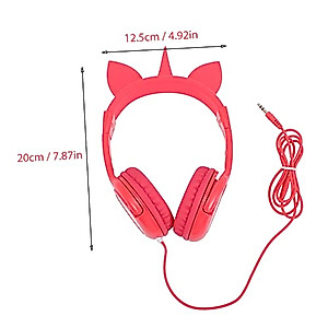 KOMBIUDA 3pcs cat Ear Headphones Gaming Headset on Ear Headphone Over Ear Headphone Over The Ear Headphones Bunny Headphone Kid Headphones Kids Headset Child Accessories Cartoon
