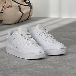 Nike Women Basketball Shoe, White, 8.5 US