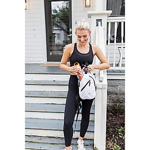 Savvy Outdoors Sling Backpack for Women - Small Crossbody Bags with One Strap Perfect for Hiking, Walking, Traveling - Small Outdoor Over The Shoulder Travel Accessories Perfect Women's Gift - White