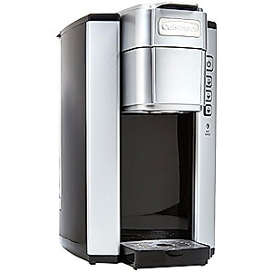 Cuisinart SS-5P1 Single Serve Brewer Coffemaker, 40 oz, Silver & HomeBarista Reusable Filter Cup, Gray