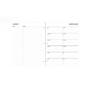 SUHEYLA Ispirational Pen and Bluesky January 2023 - December 2025 2 Years Monthly Stapled Planner 8.5" x 11"