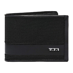 TUMI - Alpha Double Billfold - Ballistic Nylon Wallet - Secure, Durable Wallet - Hidden Card Pocket - 3.4" X 4.4" X 0.6" - Black