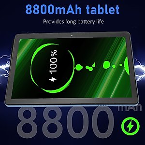 Acogedor 2 in 1 Tablet with Keyboard, FHD 10.1inch Android Tablet Support 4G LTE Cellular, 4+64GB, MT6755 Octa Core CPU, 2.4G 5G WiFi Tablet PC, Bluetooth, 8MP 13MP (US Plug)