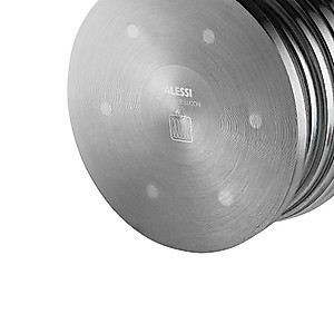 Alessi MDL02/6RFM Pulcina Espresso coffee maker, 6 cups, red