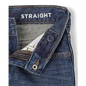 The Children's Place boys Basic Straight Leg Jeans, Carbon Wash/Deep Blue Wash/Dk Juptier 3 Pack, 6 US