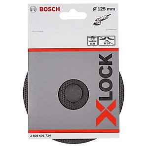 Bosch Professional 2608601724 Support Plate with Centre Pin X-Lock Diameter 125 mm