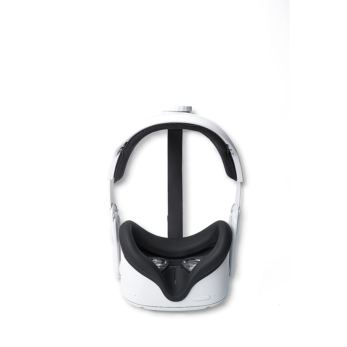 NIUVR Face Cover Silicone Mask Compatible with Oculus Quest 2 VR, Sealing Light Leakage Facial Pad Compatible with Meta Headset Accessories, Sweatproof Washable Anti-Leakage Face Cushion