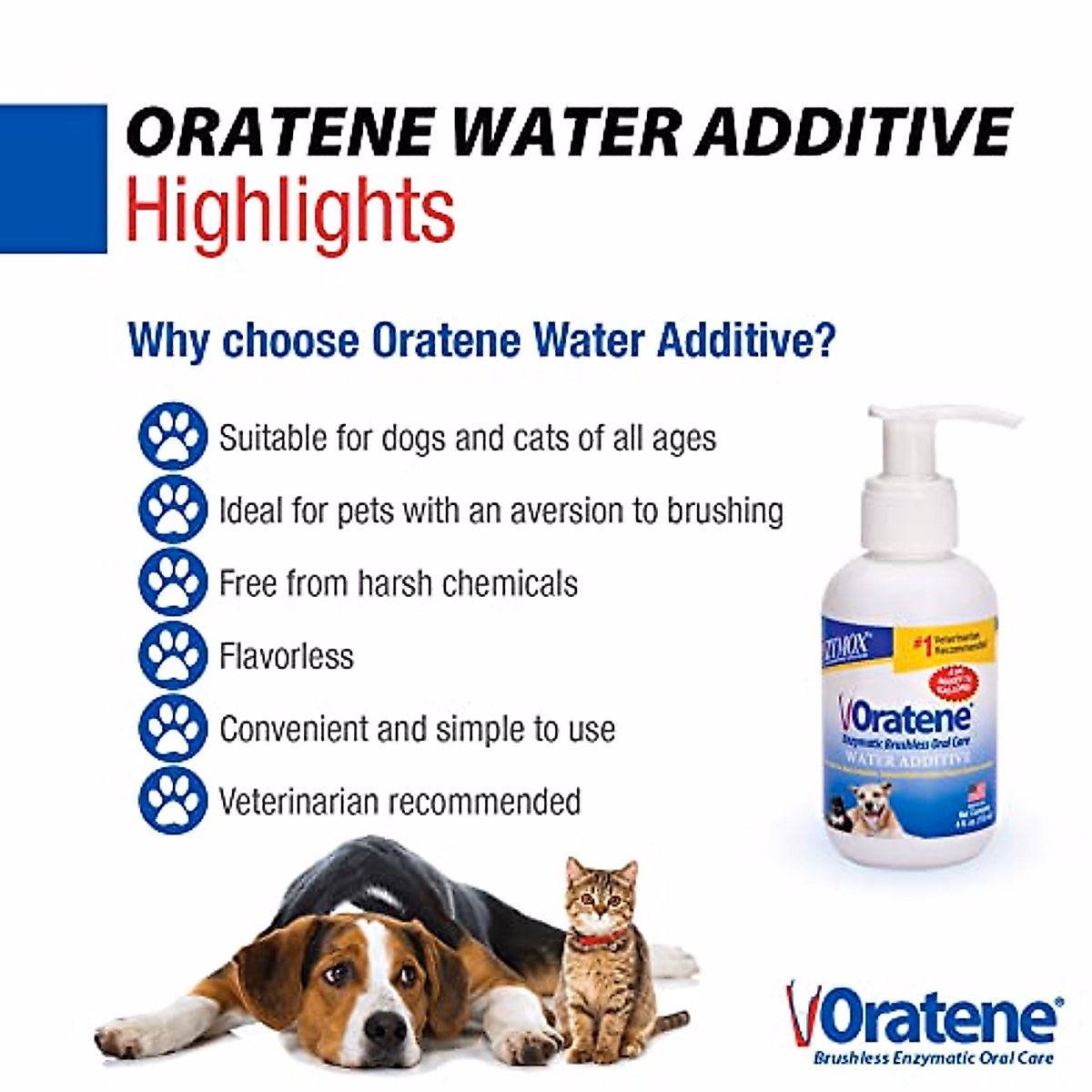 Pet King Brands Zymox Oratene Enzymatic Brushless Oral Care Water Additive, 4oz