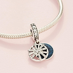 Pandora Jewelry Dazzling Wishes Dangle Cubic Zirconia Charm in Sterling Silver