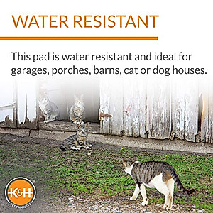 K&H Pet Products Lectro-Soft Outdoor Heated Dog and Cat Bed, Electric Thermostatically Controlled Orthopedic Pet Pad Tan Medium 19 X 24 Inches