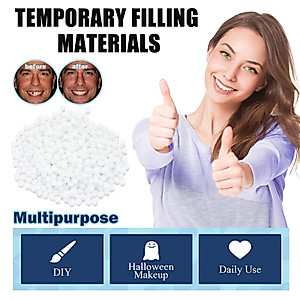 56 Pieces False Teeth Dental Complete Acrylic Resin Denture Tooth, 2 Sets Tooth Replacement kit, 23 Shade A2 Upper + Lower Dental Materials for Replacement, DIY, or Halloween