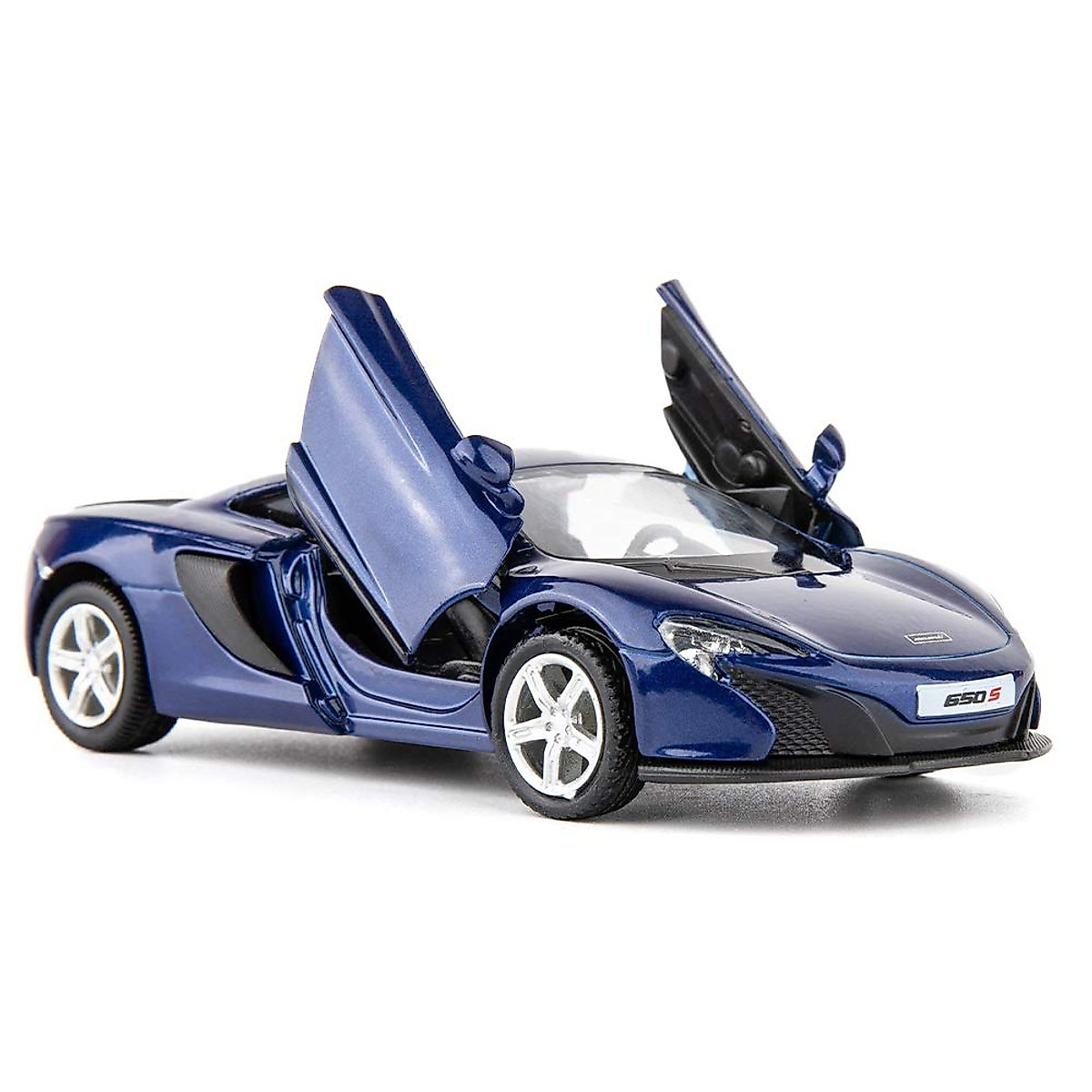 TGRCM-CZ 1/36 Scale McLaren 650S Casting Car Model, Zinc Alloy Toy Car for Kids, Pull Back Vehicles Toy Car for Toddlers Kids Boys Girls Gift (Blue)