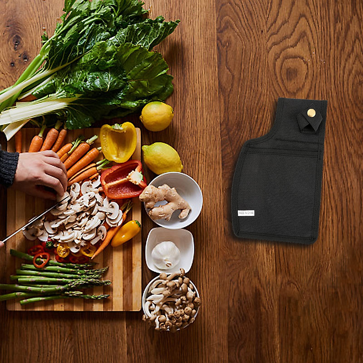 Cleaver Sheath, Universal Wide Knife Protectors, Durable Butcher Chef Knife Edge Guards, Heavy Duty Cleaver Covers , Cleaver Sleeve Size 10.6” Lx6.69”W(HGJ570)