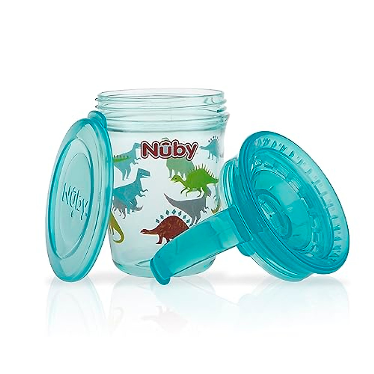 Nuby Tritan No Spill 2 Handle 360 Degree Printed Wonder Cup, Prints May Vary, 1pk