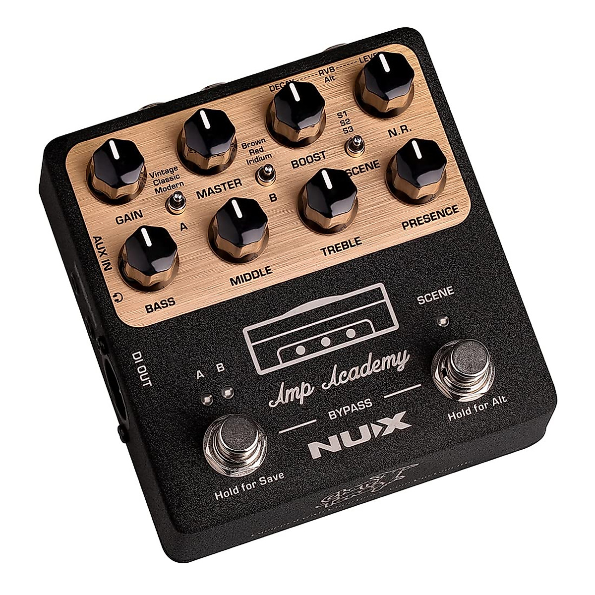 NUX NGS-6 Amp Academy Amp Modeler Guitar Pedal 1024 Samples IR, 3rd Party IR Loader