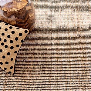 Dash and Albert Gridwork Jute Area Rug - 2' x 3' Black Solid Handwoven Accent Rug - Durable, Eco-Friendly, High Traffic Areas Hallway, Bedroom, Stairs