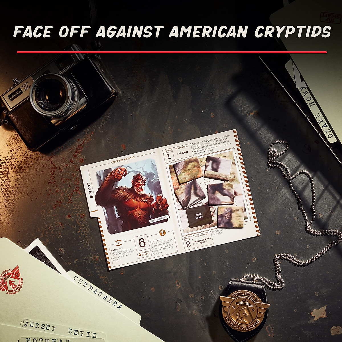 Ravensburger Horrified: American Monsters Strategy Board Game - Engaging and Scalable Gameplay | Classic Cryptids Adventure | Perfect for Family Game Nights | Ages 10 & Up