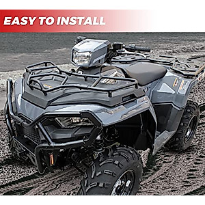 SAUTVS Front Rack Extender for Polaris Sportsman 570 450 H.O. 21-23, Heavy Duty Steel Front Utility Rack Extender for Polaris Sportsman 570 450 H.O. 2021-2023 Accessories (Replace #2884842)