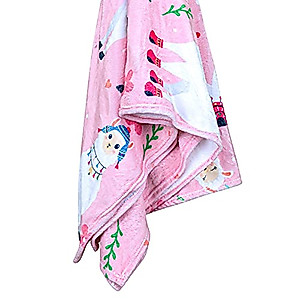 Llama Throw Blanket, Adorable Super-Soft Extra-Large Llama Blanket for Girls, Women, Teens, Kids, Baby, and Children, Cute Fleece Llama Blanket (50in x 60in) Warm and Cozy Throw for Bed Crib or Couch