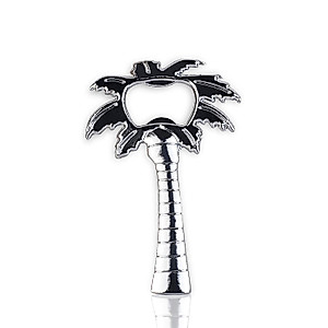 10pcs Palm Tree Coconut Tree Wine Bottle Opener Wedding Party Favor (Silver)