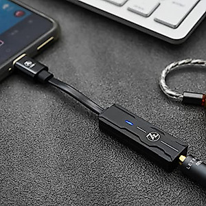 7HZ Sevenhertz 71 USB DAC AMP, USB-C to 3.5mm Audio Cable Headphone Amplifier