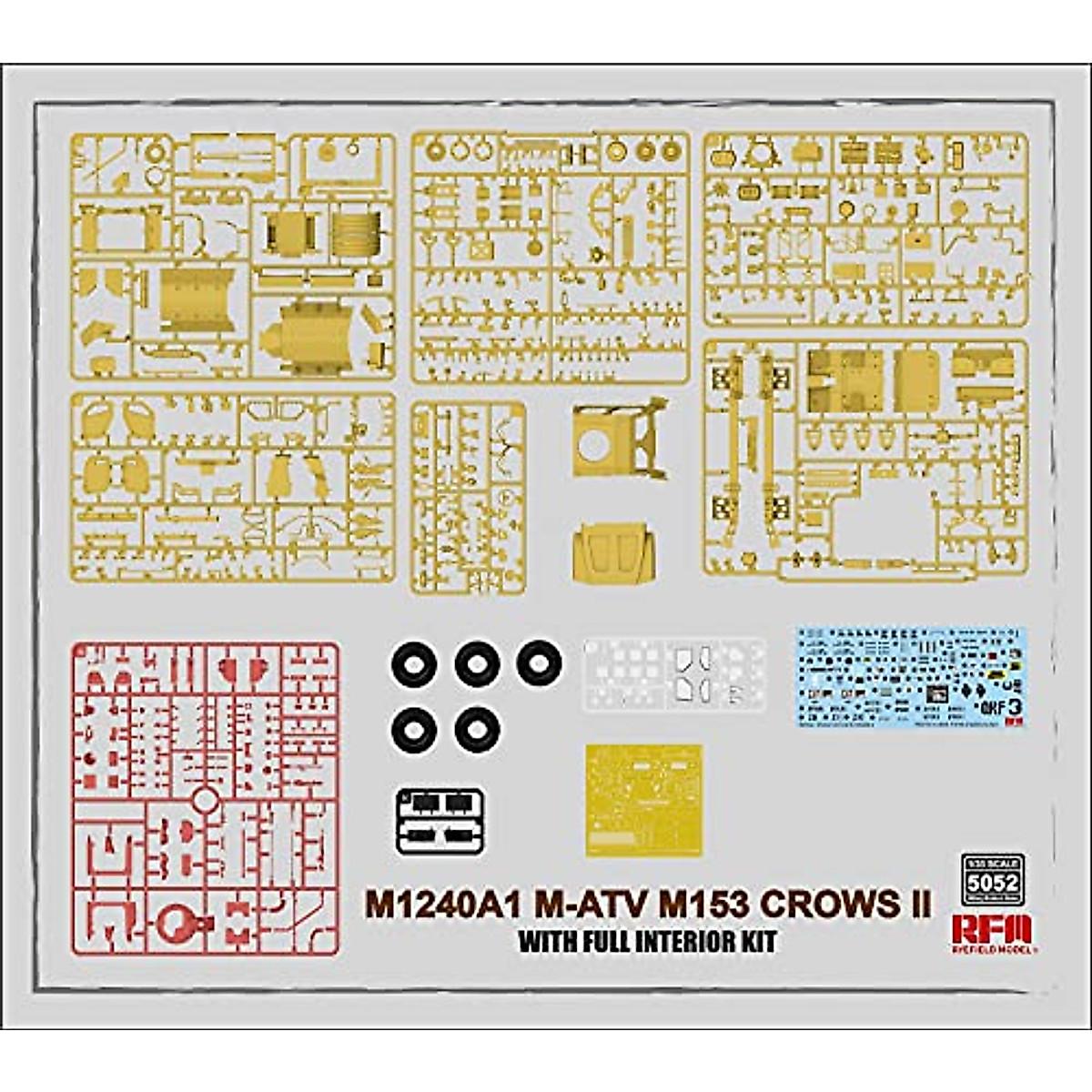 RFMRM5052 1:35 Rye Field Model M1240A1 M-ATV M153 Crows II with Full Interior [Model Building KIT]