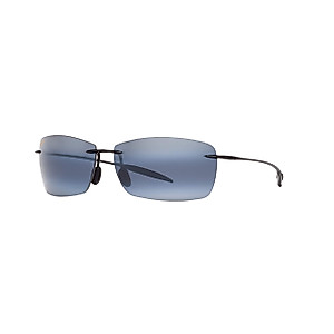 Maui Jim Sunglasses - Lighthouse / Frame: Gloss Black Lens: Polarized Neutral Gray, Gloss Black/Neutral Grey, 65