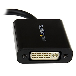 StarTech.com Mini DisplayPort to DVI Adapter - Mini DP to DVI-D Converter - 1080p Video - mDP or Thunderbolt 1/2 Mac/PC to DVI Monitor - Compact mDP 1.2 to DVI Single-Link Adapter Dongle (MDP2DVI3)