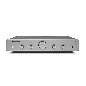 Cambridge Audio AXA25-25 Watt Separate Integrated Stereo Amplifier HiFi System Featuring Tone and Balance Control with Front Aux Input - Lunar Grey