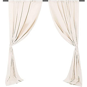 MoKoHouse 10ft x 8ft Champagne Backdrop Curtains for Parties Deep Champagne Backdrop Drape for Birthday Wedding 2 Panels 5ft x 8ft