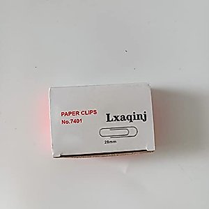 Lxaqinj Paper-clips,Durable & Rust Resistant,Paper Clips. Great for Office, School and Personal Use.