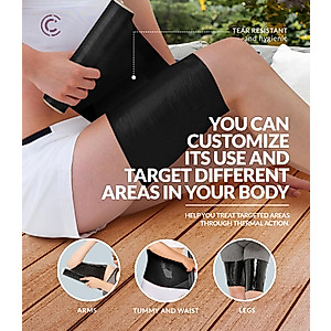 CURVEEZ Osmotic Plastic Body Sweat Wrap, Workout & Sweat Enhancer - Stomach Wrap for Belly - Diy Sauna Body Wrap - Waist Trimmer